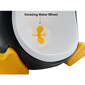 Conforzy, Penguin Standing Potty Training Urinal for Boys with Fun Aiming Target (Black)