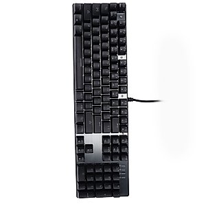 Byged Mechanical Keyboard, 104 Keys RGB Keyboard Wired PC Gaming Keyboard Durable Mechanical USB Keyboard with Blue Switch, for Desktop Laptop