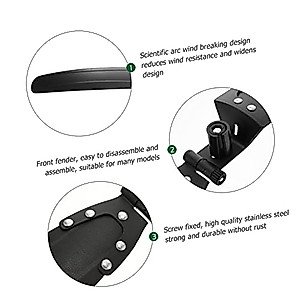 TOKIDNY 1 Set MTB Mudguard Mountain DIY Rear Fenders Adjustable Guard and Mudguards Bike Mud Guards of Front Universal Replacement Road Accessories for