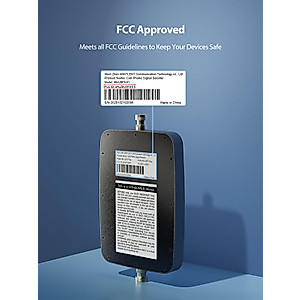 Cell Phone Booster for All Carriers | Smart Screen & APP Help Install | Up to 5,000 sq ft | Boosts 5G 4G LTE Signal on Band 2,4,5,12,13 and 17 for Verizon, AT&T, T-Mobile & More | FCC Approved