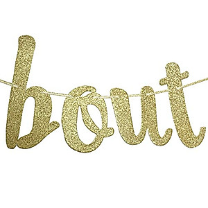 Taco Bout Love Gold Glitter Banner Sign Garland for Mexican Fiesta Themed Bridal Shower Bachelorette Party Wedding Decorations Engagement Supplies Cursive Bunting Photo Booth Props