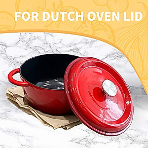 Stainless Steel Replacement Handle compatible with Le Creuset,Aldi,Lodge, and other Enameled Cast-Iron Dutch Oven