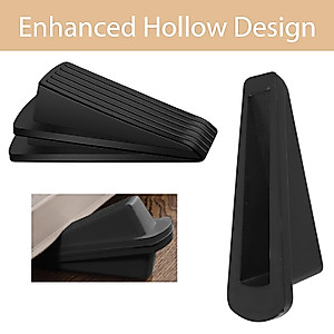 Door Stoppers for Bottom of Door, Premium Rubber Door Stops for Floor, Door Stopper Wedge Heavy Duty