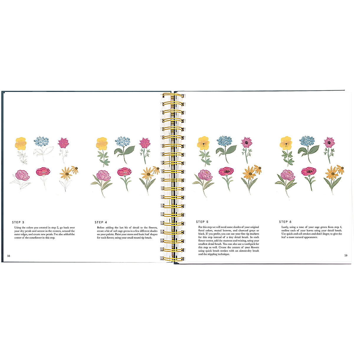 Painting for Beginners: A Modern Acrylic and Gouache Painting Book for Adults (Pretty Simple Painting)