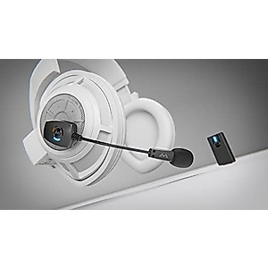 Antlion Audio ModMic Wireless Attachable Boom Microphone for Headphones - Compatible with PC, Mac, Linux, PS4, Any USB A Type