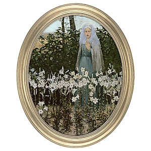 Stein Design Oval Frames - Hand-Finished Open-Back Oval Frames for Canvas, Does not Include Glass or Backing - [Champagne Silver - 11"x14"]