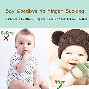 Baby Teething Toys by Komfy LilLove | Non-Toxic Infant Toys 0-6 6-12 Months | CPC Certified Teething Mitten | No Drop Teether for Baby Teething Relief | Baby teether Toys | Teething Pacifier