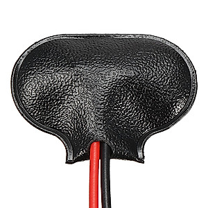 uxcell 3pcs DC 9V Battery Clip T-Type Buckle Connector Faux Leather Housing Lead Wire 12cm Long