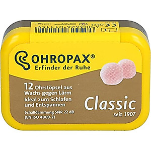 Ohropax Wax Ear Plugs, 12 Plug