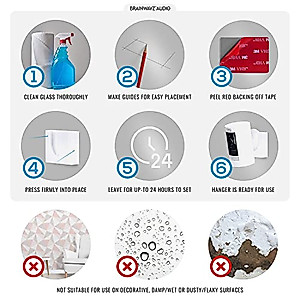 Adhesive Wall Mount for Stick Up Cam (2 Pack) Security Camera (Battery, Wired & Solar Versions) No Hassle Bracket Holder, No Screws, No Mess Install (White) by Brainwavz