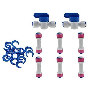 ZZHXSM Water Purifier Connector Accessories 1/4-inch One Way Check Valve and 1/4-inch Check Valve Switch for Water Filtration Systems