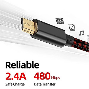 2 Pack 8 Inches Power Cable for Amazon Fire TV Stick Power up Your Fire Stick from Your TV's USB Port, Micro USB Cable for Amazon Fire Stick Power Cord