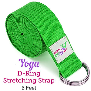 Go Go Active Yoga Accessories Set - Includes 2 Yoga Blocks, 1 Microfiber Non Slip Mat Towel 72X24, 1 Microfiber Hand Towel 24X15, 1 Yoga Strap, 1 Pair of Yoga Socks (Green)