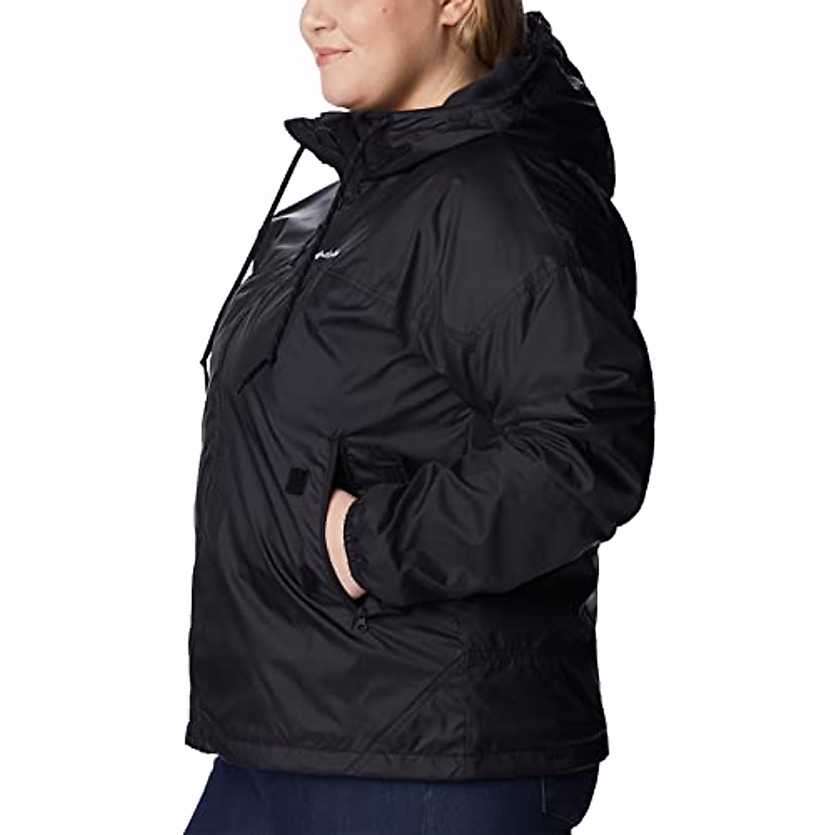 Columbia Women's Flash Challenger Lined Windbreaker, Black, Small