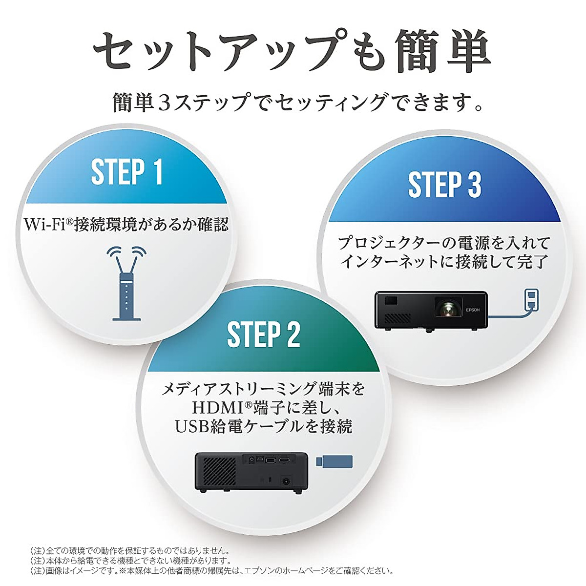 Epson Dreamio ELPAP12 Home Projector Android TV Device