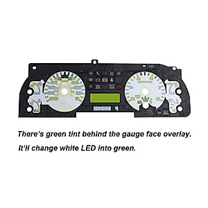 HERCOO White LED Light Bulbs for Instrument Gauge Cluster Speedometer Compatible with Ford F250 F350 Super Duty 2005 2006 2007