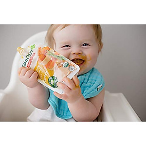 Sprout Organic Baby Food, Stage 3 Pouches, Garden Vegetables with Free-Range Turkey, 4 Oz Purees (Pack of 6)