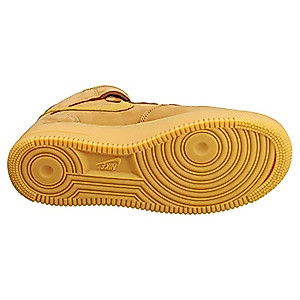 Nike Men's Air Force 1 Sneaker, Flax/Wheat-gum Light Brown, 11