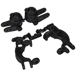 RPM Caster Blocks and Steering Blocks for Traxxas Slash 4x4, Stampede 4x4, and Rally, Black
