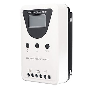 GOWENIC Solar Controller, MPPT Solar Controller Automatic Detection System 12V / 24V / 36V / 48V DC Auto, Solar Panel Regulator, 4 Stage Safe Charging(100A)