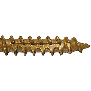Jake Sales #14 x 7 Bronze Coated Multipurpose Wood Screw Torx/Star Drive Flat Head (5 POUNDS - 110 Approx. Screw Count) Exterior Coated - ACQ Compatible Wood Screws