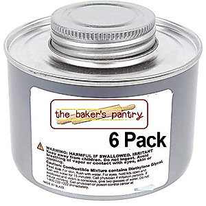 wick chafing fuel 4 Hour Wick chafing fuel Chafing Dish Fuel Cans Gel Dish Fuel 6 Cans, Entertainment Cooking Fuel gel fuel cans, 4 hours cooking fuel cans, cooking fuel gel (6, 4 Hour)