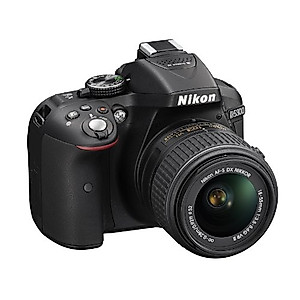 Nikon D5300 24.2 MP CMOS Digital SLR Camera with 18-55mm f/3.5-5.6G ED VR Auto Focus-S DX NIKKOR Zoom Lens (Black)