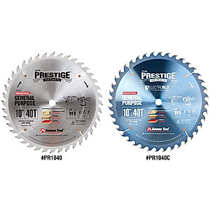 Amana Tool - PR1040C Electro-Blu Carbide Tipped Prestige General Purpose 10 Inch Dia 40T A