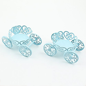 Zoie + Chloe Princess Carriage Cupcake Stand Holder Display - 2 Pack