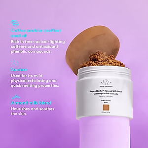 Drunk Elephant Moisturizing,Nourishing,Softening Sugared Koffie Almond Milk Body Scrub (270 mL / 9 Fl Oz)