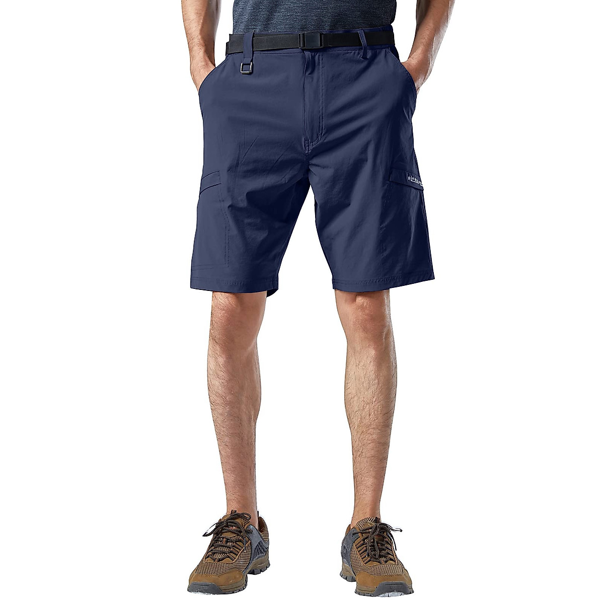 Mr.Stream Men's Hiking Relaxed Fit Golf Lounge Quick Drying Fishing Nylon Casual Shorts 3202 Blue L