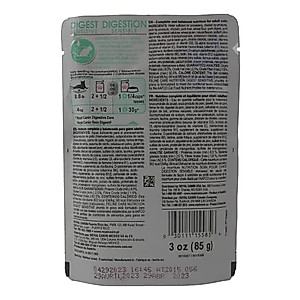 Royal Canin Chunks in Gravy Cat Food 2 Flavor 6 Pouch Sampler, (3) Each: Digest Sensitive, Weight (3 Ounces) - Plus Catnip Toy and Fun Facts Booklet Bundle