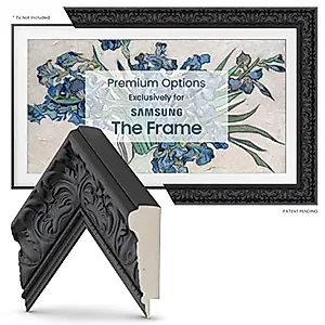 Deco TV Frames -Tuscan Matte Black Compatible ONLY with Samsung The Frame TV (Fits 2021-2023 Frame TV, 32")
