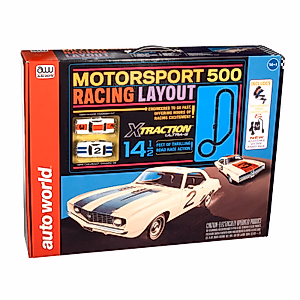 Auto World 14' Motorsport 500 Slot Race Set Slot Race Set