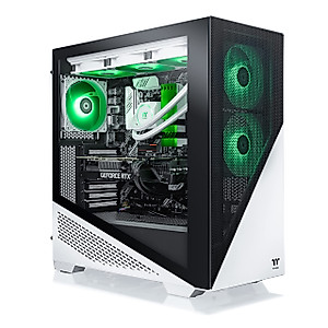 Thermaltake Frostbite 380 Gaming Desktop (AMD Ryzen™ 7 5800X 8-core, ToughRam RGB DDR4 3600Mhz 32GB Memory, NVIDIA® GeForce RTX™ 3080, 1TB NVMe M.2, Win10 Home) D3FB-B550-380-LCS