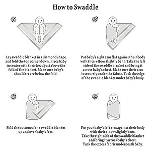 BlueSnail Baby Soft Silky Bamboo Muslin Swaddle Blanket, Receiving Blanket for Boys and Girls 4pk, Newborn Essentials Must Have, (4PK,Navy)