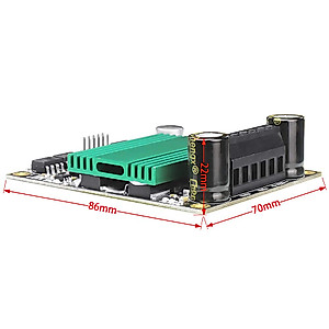 uniquegoods Ultra High Power 100A DC Drive Module Motor Speed Controller Dual Channel H-bridge Optocoupler Isolation Easy Control for Robot Chariot Competition Freescale Games