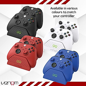 Venom Twin Charging Dock with 2X Rechargeable Battery Packs - (Xbox Series X and S, Xbox One) - Black
