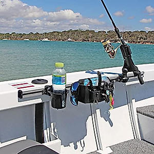 RAILBLAZA Aluminum Boat Gunnel Track Rail System (20 in), Compatible with Crestliner, Lund, Lowe, G3 and More