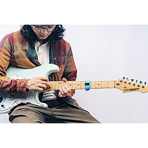 Guitar String Mute Dampener - Guitto Guitar Noise Reducer Dampener Universal Guitar Fretboard Muting Wraps Fit for Electric Wood Acoustic Guitar Bass Musical Instruments Accessory