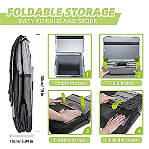 Cooler Bag 60 cans Large Size Collapsible Cooler Insulated Soft Cooler Portable Cooler Bag Large Lunch Cooler for Picnic, Beach, Work, Trip Camping Hiking BBQ Summer Beach Travel Outdoor Activities