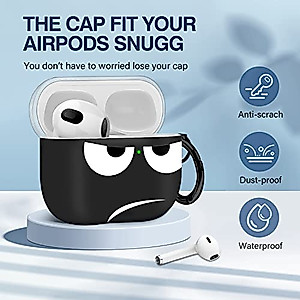 Youtec for Airpods 3 Case 2021, Don't Touch Me for Airpods Cover with Keychain/Lanyard Soft Cute Shockproof Cover for Women Men Compatible with for Airpods 3 Charging Case -Black