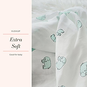 Baby Changing Pad Cover Set Muslin, Portable Contoured Diaper Change Pad Sheet for Boys and Girls by Vlokup, Flamingo