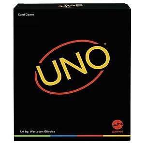 Mattel Games ​​UNO Minimalista Card Game for Adults & Teens Unique Collectible Gift Featuring Designer Graphics by Warleson Oliviera
