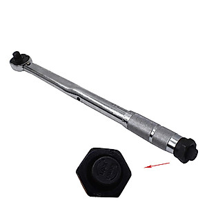 Drive Click Torque Wrench Set 10-150 ft/lb(13.6-203.5Nm) with 3/8" Adapter and 5" Long Extension Bar