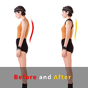 Aaiffey Posture Corrector for Men Women&Children Upper Back Brace Adjustable and Effective Clavicle Support Device for Thoracic Kyphosis and Shoulder Pain Relief