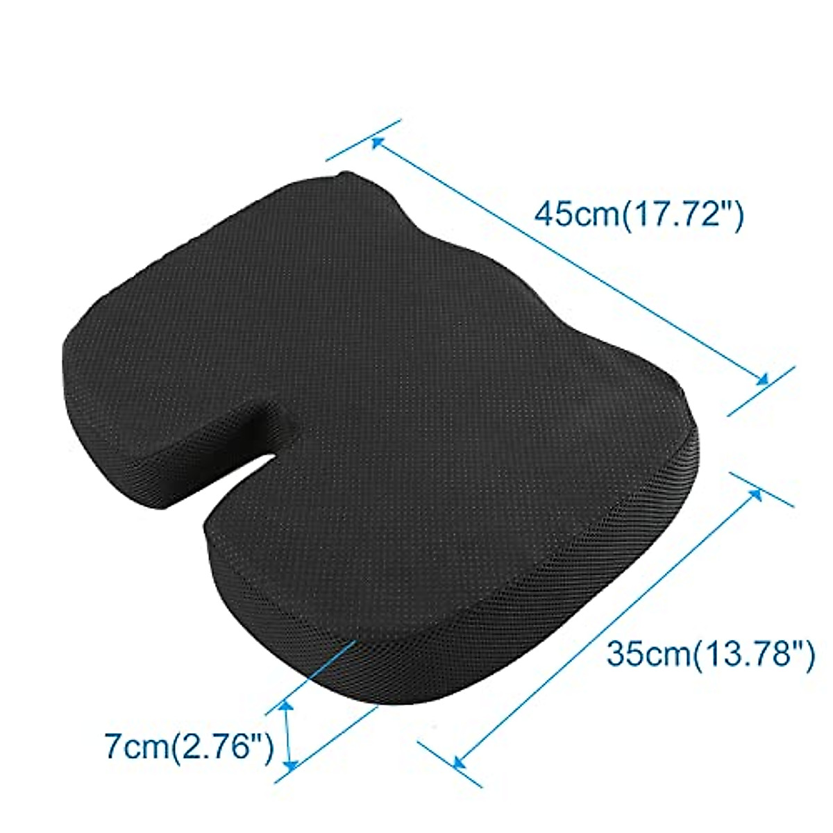 Gooeap Seat Cushion Car Office Chair Cooling Gel Seat Cushion- Memory Foam Gel-Enhanced, Ergonomically & Large Designed Pillow for Sciatica, Tailbone, Coccyx Back Pain,for Office Chair, Wheelchair,Car