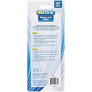 RM Oral Whitening Cavity Defense Soft Toothbrushes, 4 Count Twin Pack
