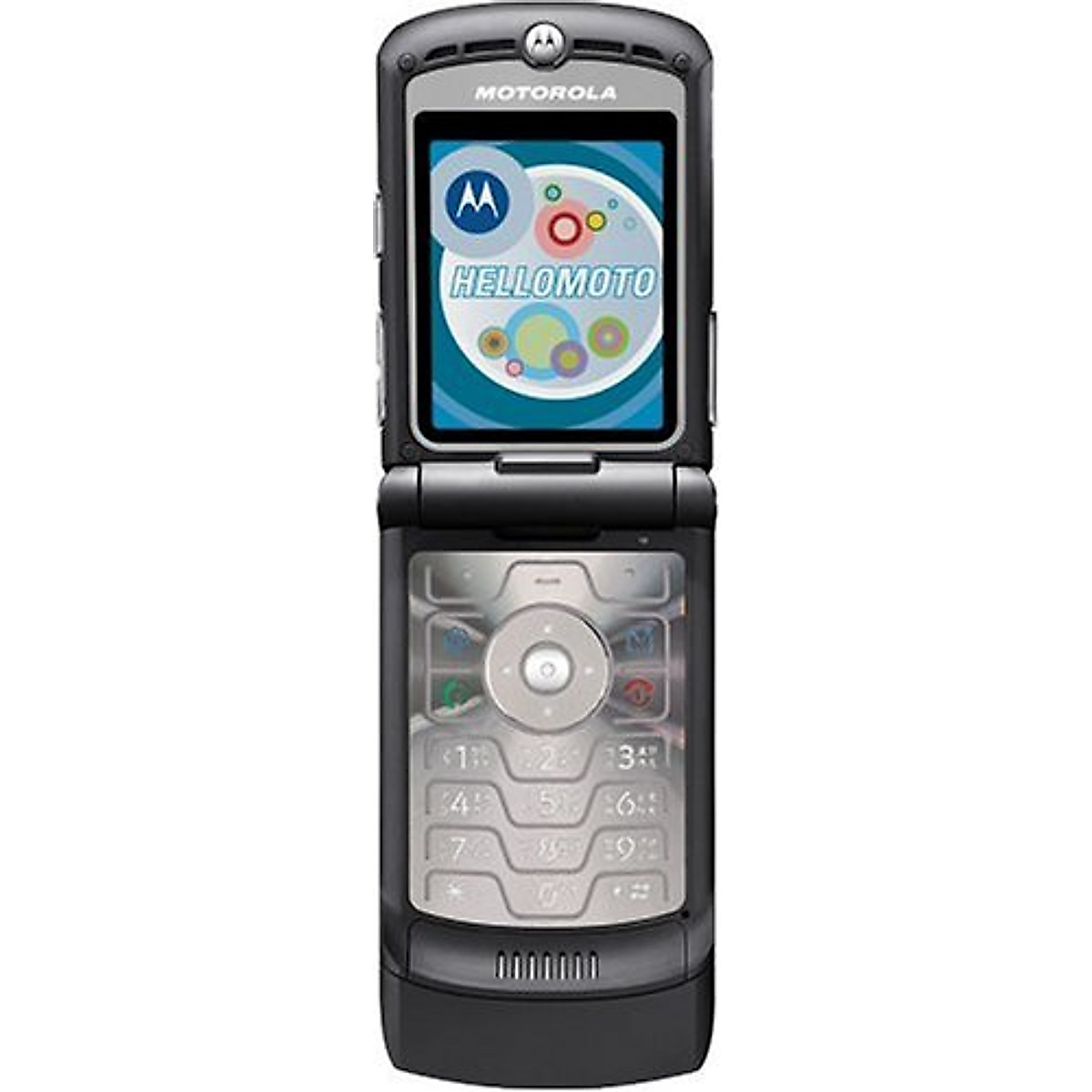Motorola RAZR V3 Unlocked Phone with Camera, and Video Player-International Version with No Warranty (Black)