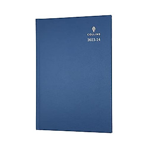Collins Debden Standard Desk Academic 2023-24 A5 Week to View Mid Year Diary Planner FSC MIX Paper School, College or University Term Journal - July 2023 to July 2024 - Blue - 38M.60-2324